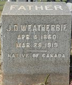 Nova Scotia Roots - WEATHERBIE, John Duncan (23911)