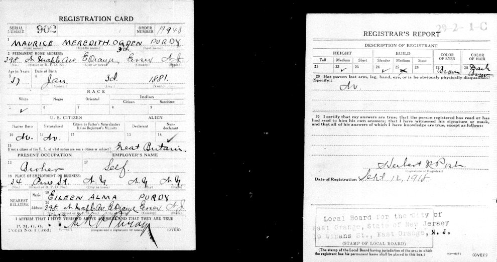 Nova Scotia Roots - PURDY, Maurice Meredith Ogden (50585)