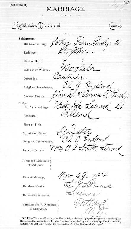 Nova Scotia Roots - PURDY, John Dean (25790)