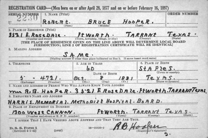 Nova Scotia Roots - HOOPER, Robert Bruce (2723)