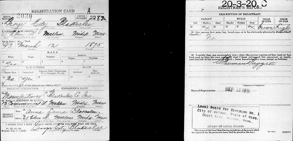 Nova Scotia Roots - BLAKESLEE, George Esty (58997)